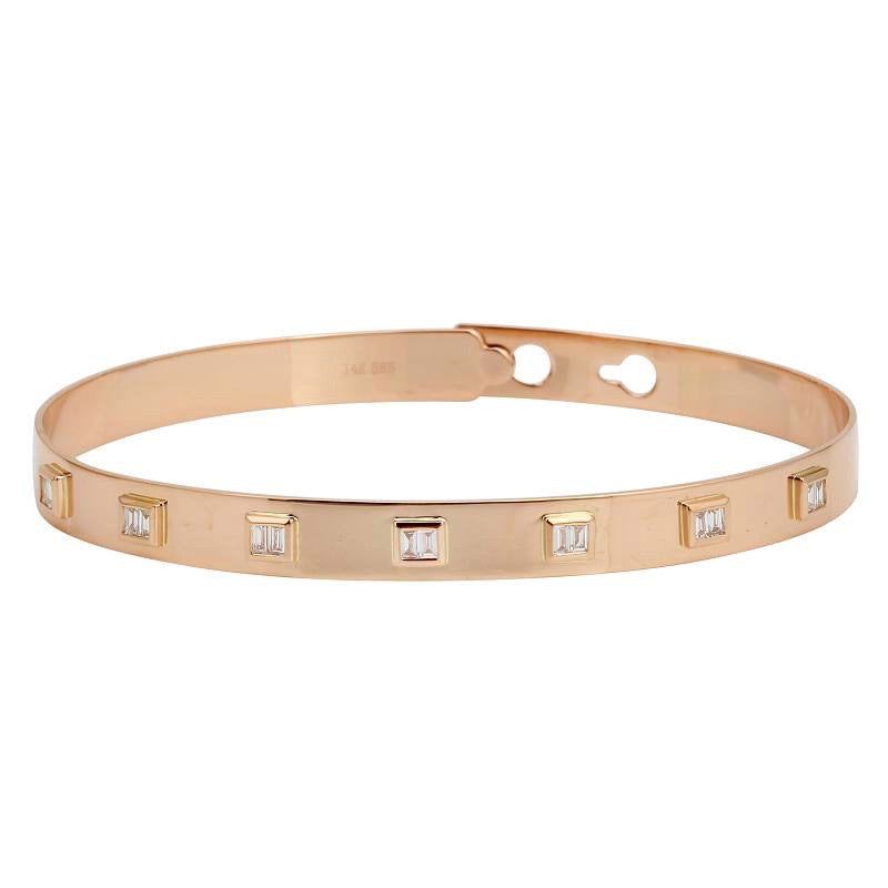 Square Diamond Bangle – G&S